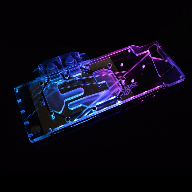 Syscooling Full Coverage GPU Water Block For Graphics Card AMD Radeon ...